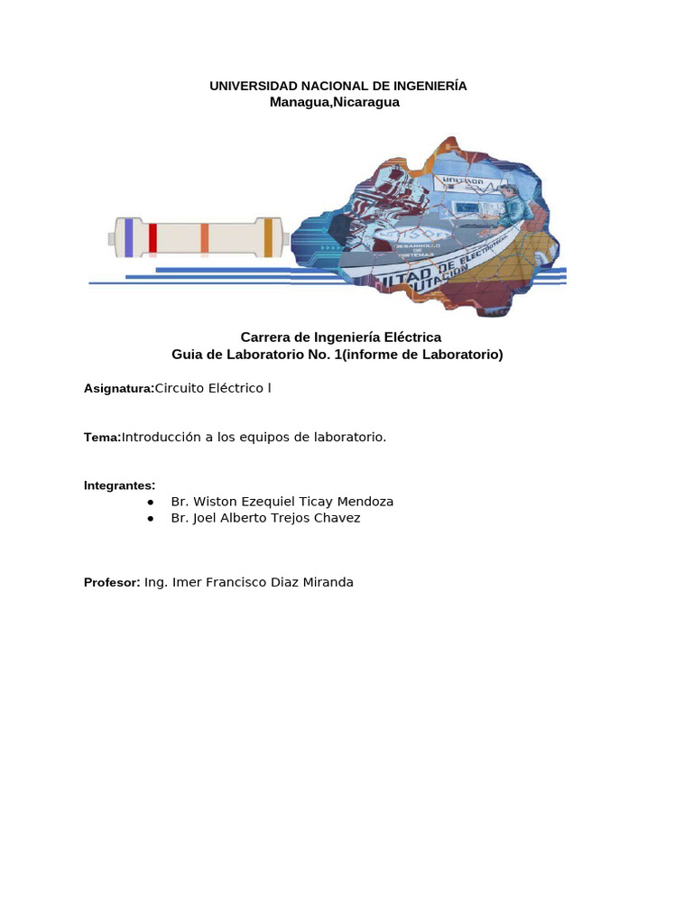 Informe Lab 1 | PDF | Red eléctrica | Resistencia Eléctrica y Conductancia