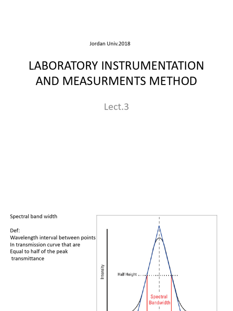 LABORATORY INSTRUMENTATION AND MEASURMENTS METHOD Lect3 | PDF | Enzyme Assay | Enzyme
