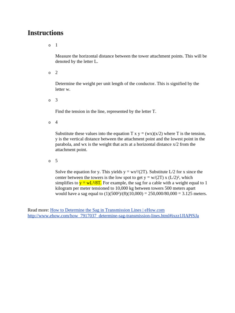 Towers Formula | PDF