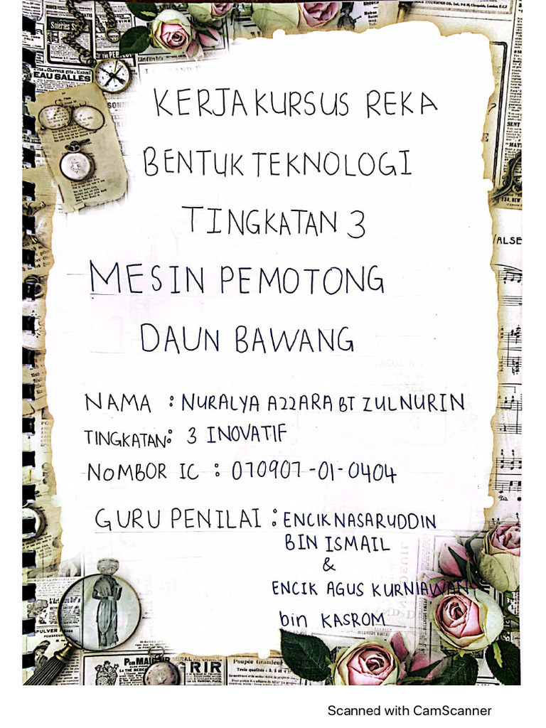 Mesin Pemotong Daun Bawang | PDF