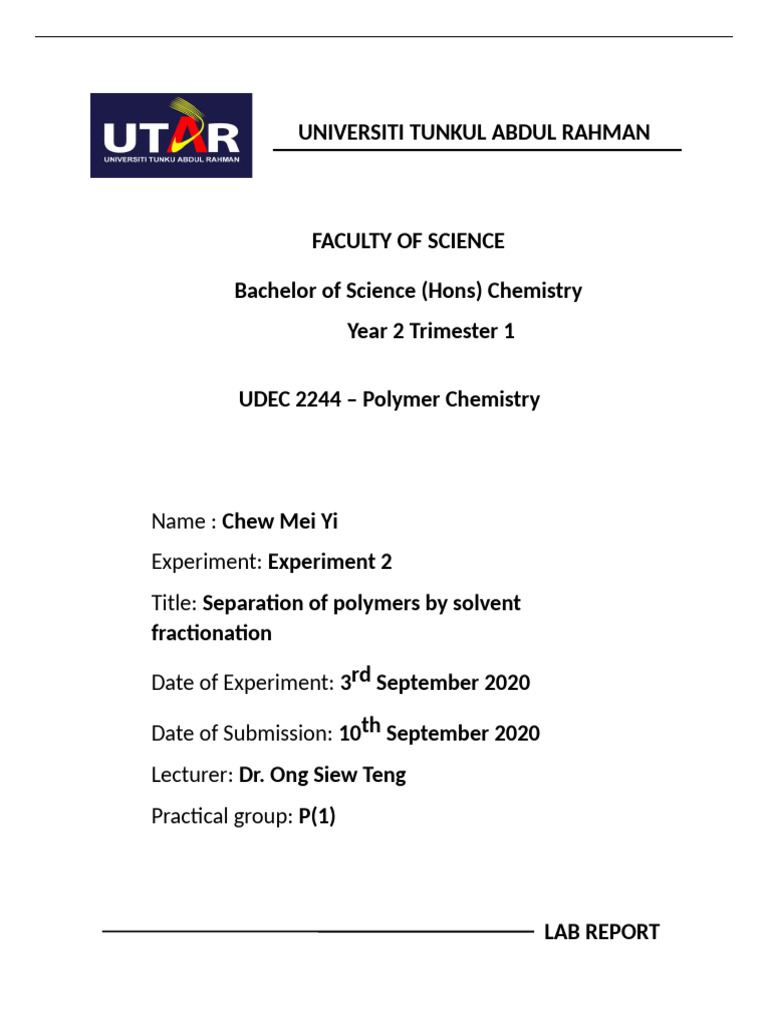 Polymer Separation via Solvent Fractionation | PDF | Polymers | Cross Link