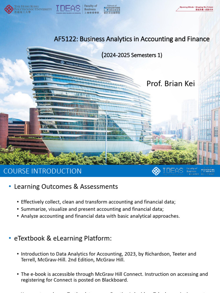 AF5122 - Course Introduction | PDF | Analytics | Business Intelligence