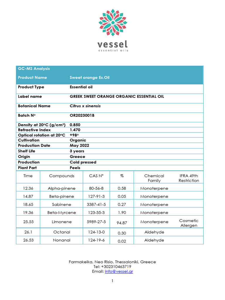 Édesnarancs Illó - VESSEL - GC - 2025máj | PDF