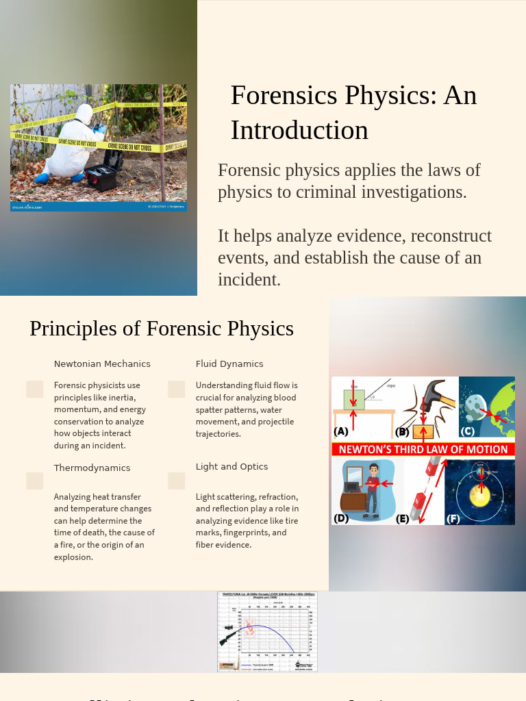 Forensics Physics An Introduction | PDF | Forensic Science