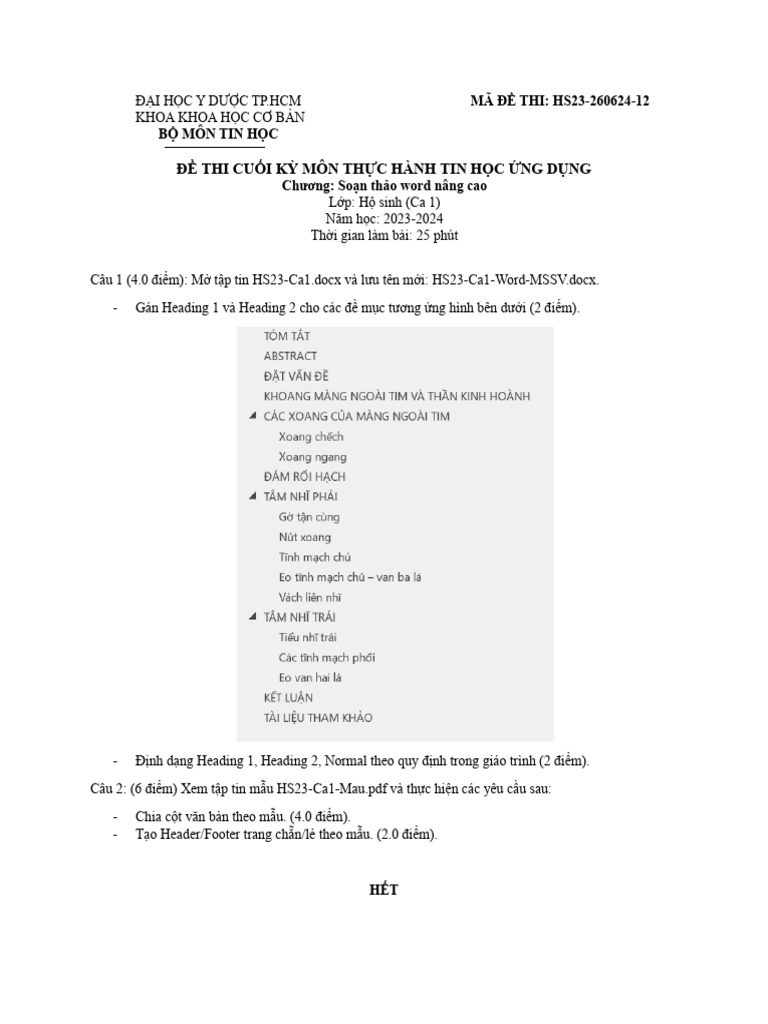 HS23 Ca1 Dethi WORD UD 25p | PDF