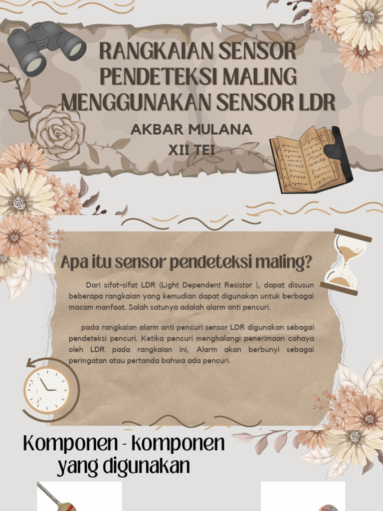 Rangkaian Sensor Pendeteksi Maling Menggunakan Sensor LDR - 20241104 ...