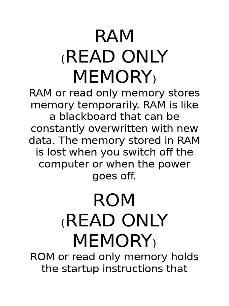 Advait.v Ram&Rom | PDF