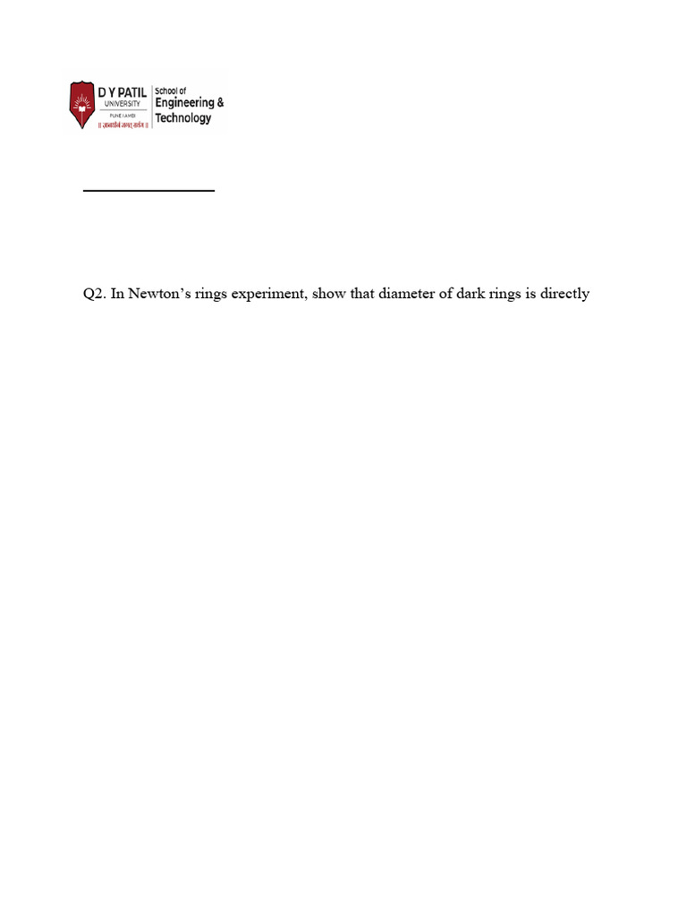 Engg. Physics Question Bank For UT | PDF | Diffraction | Optics