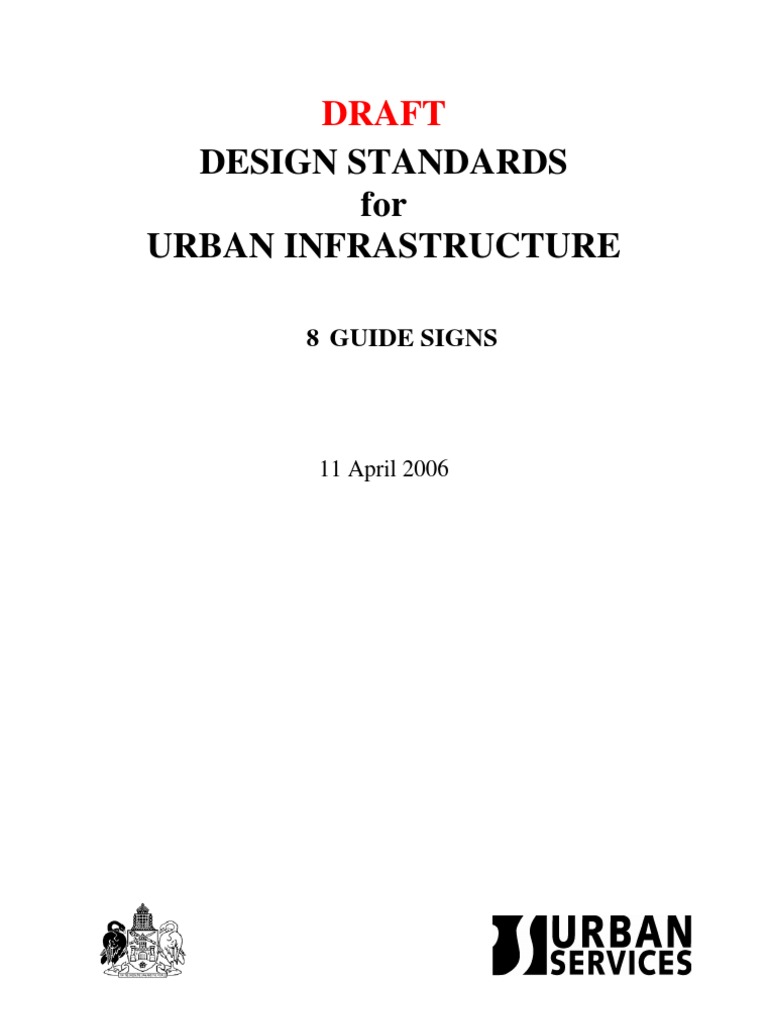 Guide Sign Design Standards | PDF | Traffic | Road