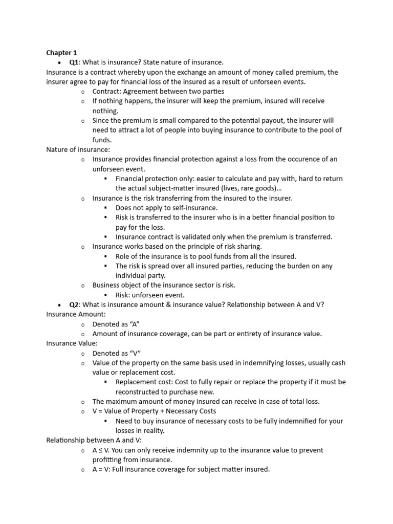 ôn-bh | PDF | Insurance | Reinsurance