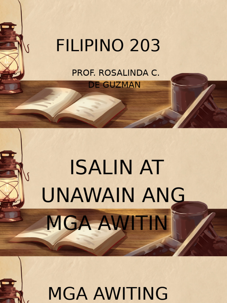 Filipino 203 | PDF