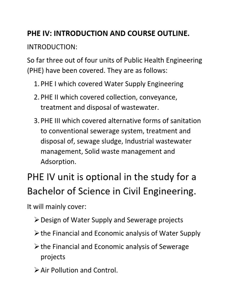 Public health Engineering | PDF Public health Engineering | PDF
