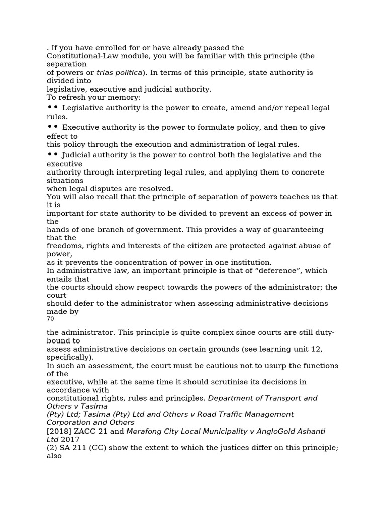 Trias Politica | PDF | Separation Of Powers | Governance