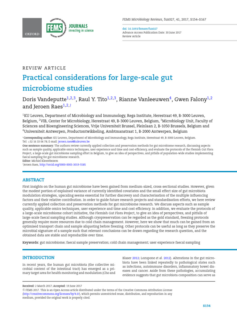 Gut Microbiome Study Protocols Review | PDF | Gastrointestinal Tract ...