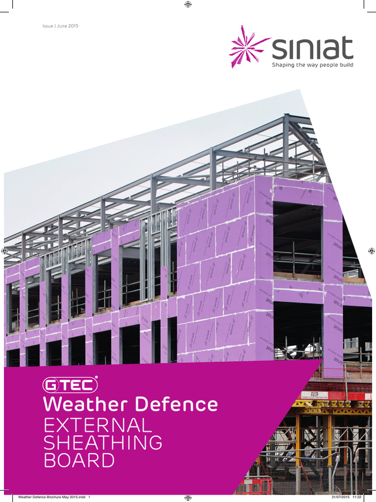 Siniat Weather Defence Brochure | PDF | Building Insulation ...