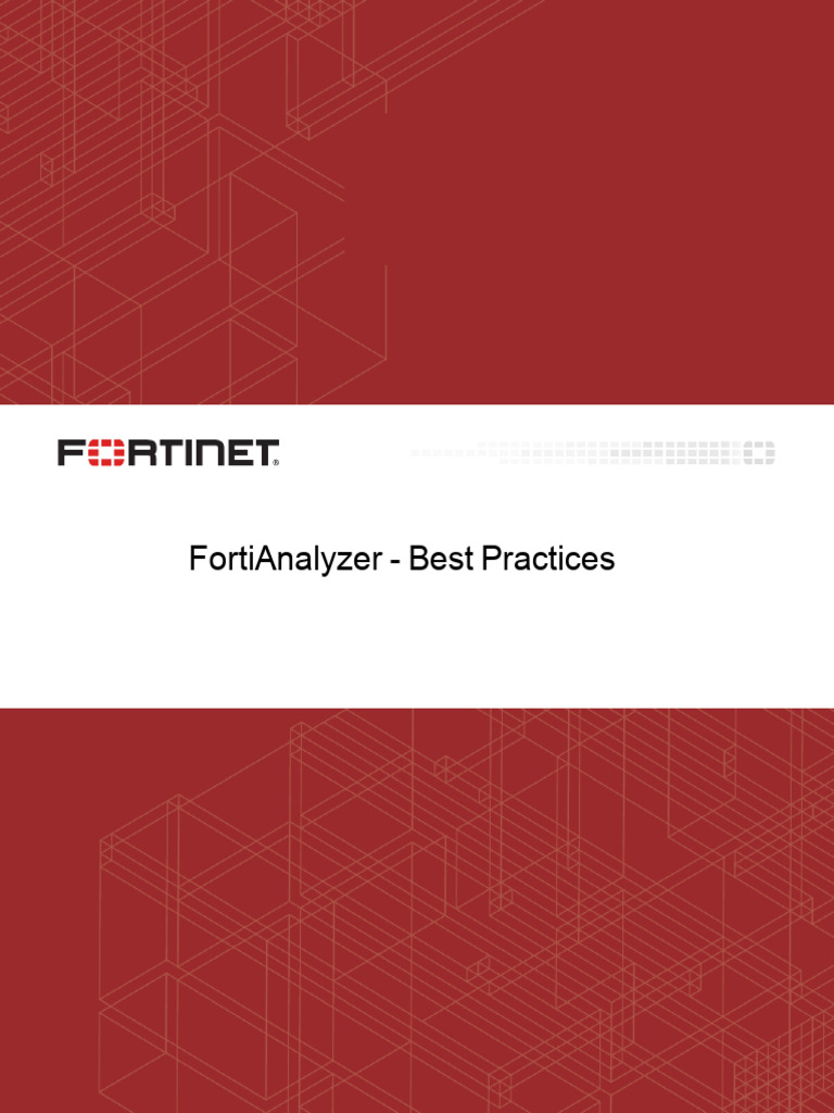 FortiAnalyzer Best Practices Guide | PDF | Databases | Backup