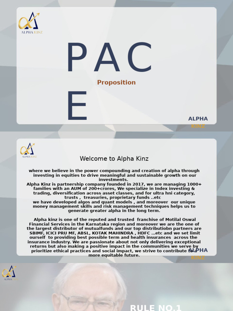 Alpha Kinz Pace Presentation | PDF | Investing | Risk