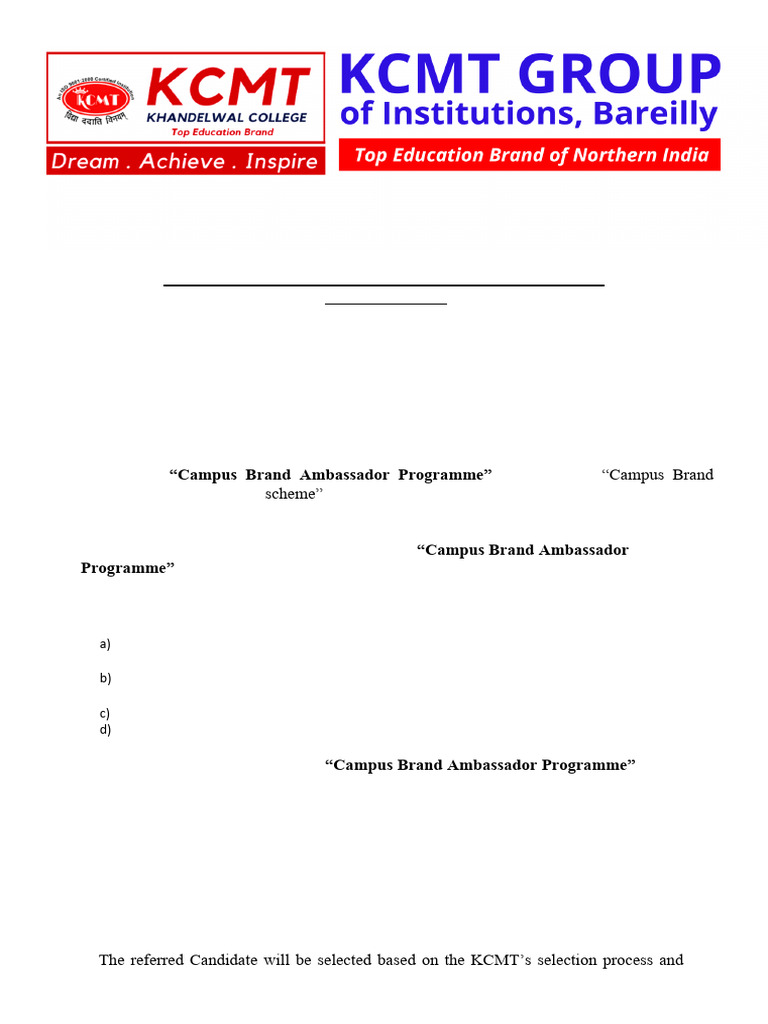 KCMT Cbap | PDF | Career & Growth | Business