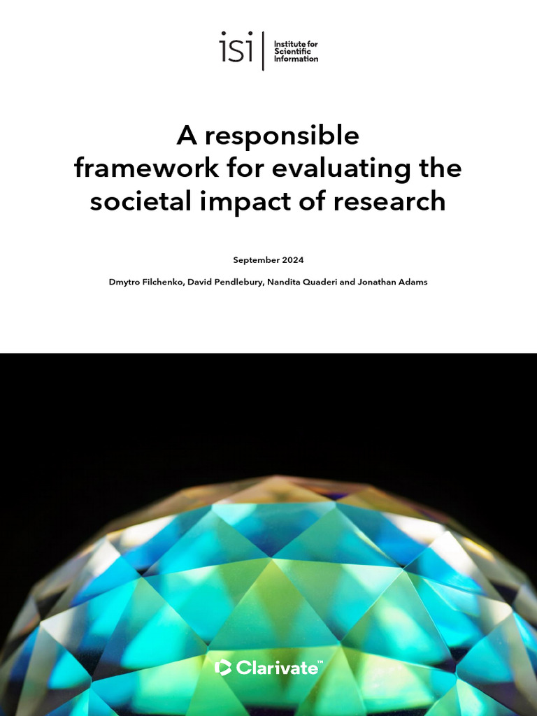 Filchenko-Etal-2024 ISI - Societal-Impact-Framework | PDF | Evaluation ...