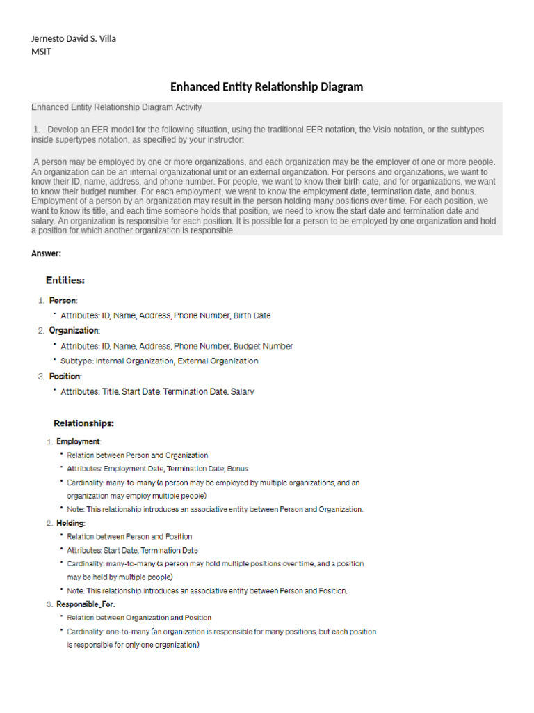 EERD | PDF | Computing