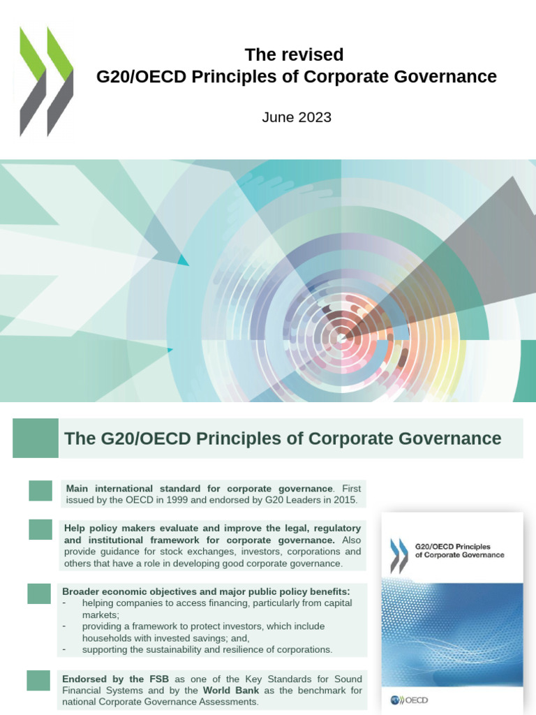 G20/OECD Corporate Governance 2023 | PDF | Corporate Governance | Governance