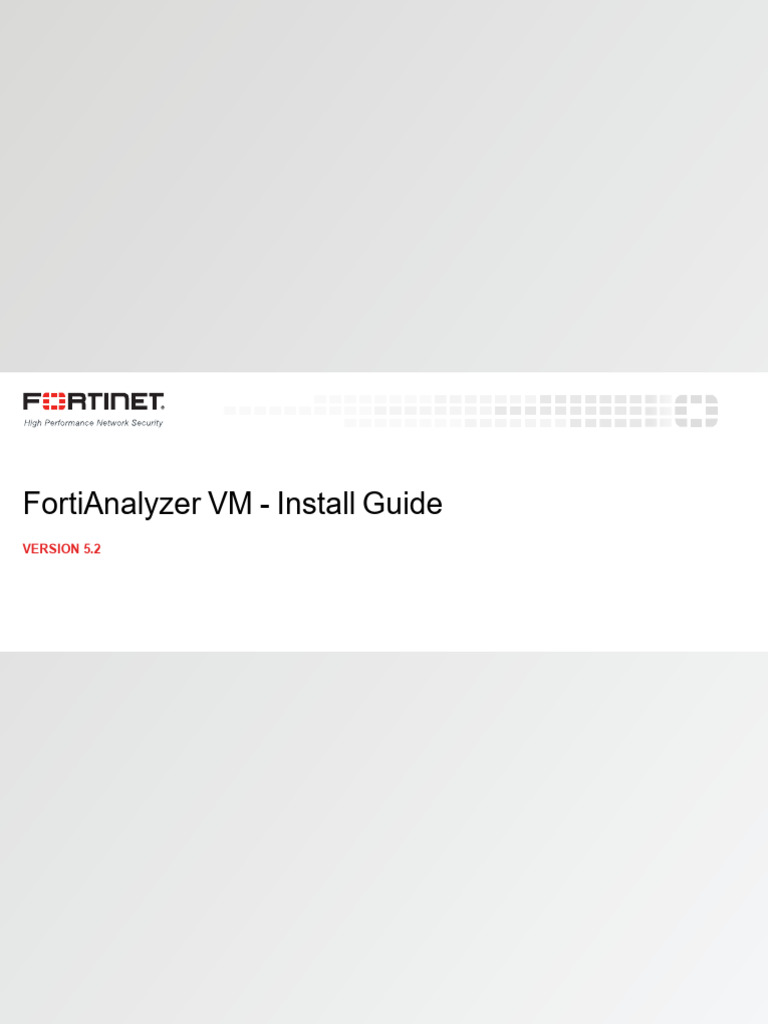 FortiAnalyzer VM Install Guide | PDF | Hyper V | Virtual Machine