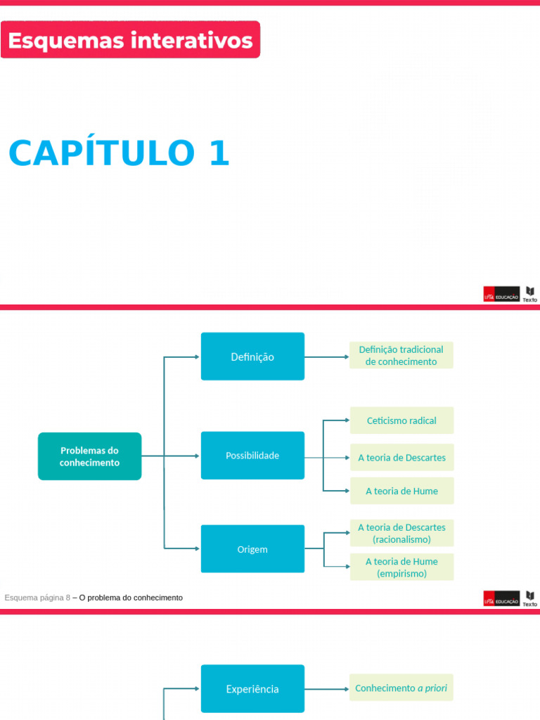 Esquemas Interativos - Capítulo 1 | PDF | Conhecimento | Experiência