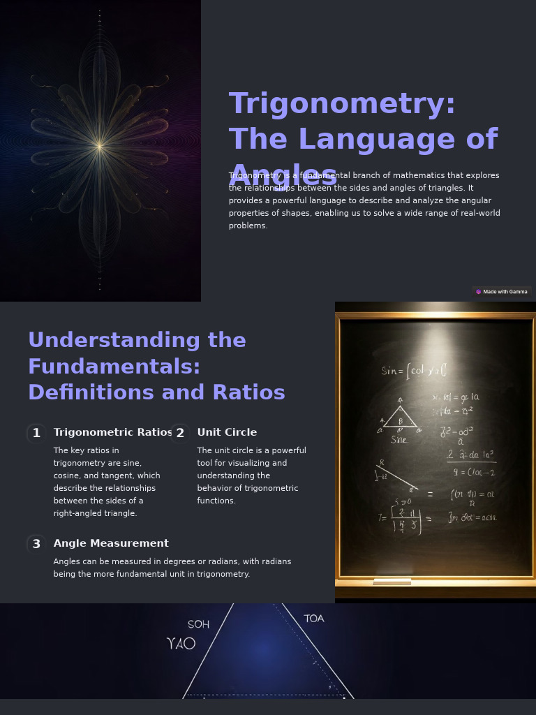 Trigonometry The Language of Angles | PDF | Trigonometry | Trigonometric Functions