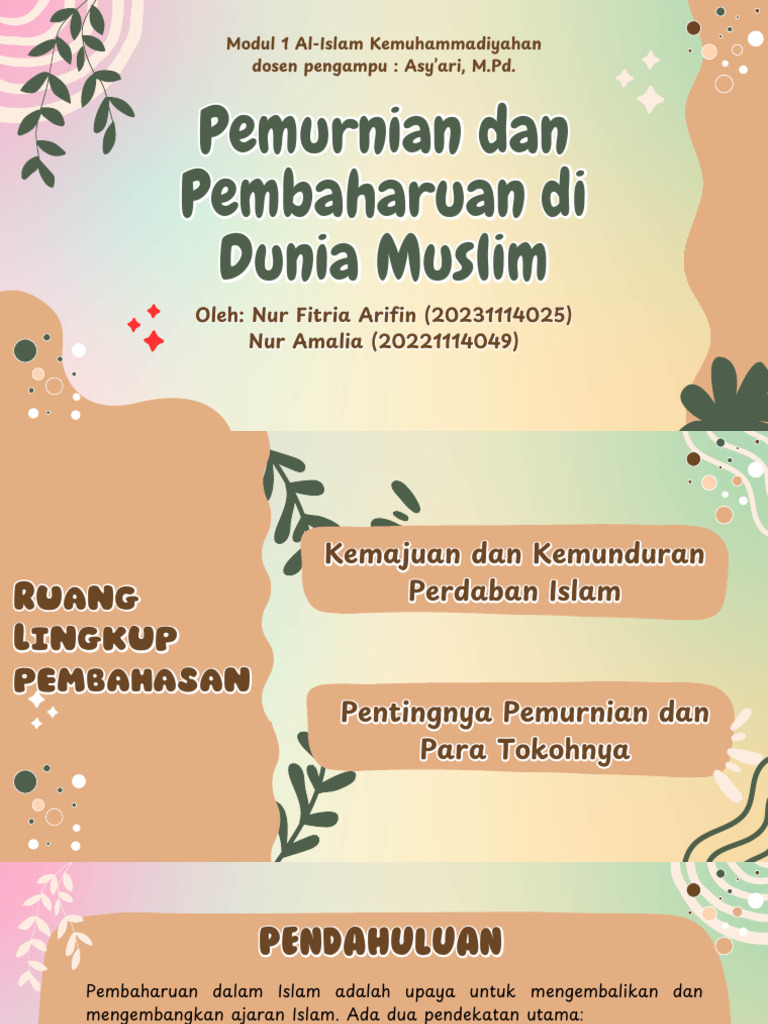 Pemurnian dan Pembaharuan Islam | PDF