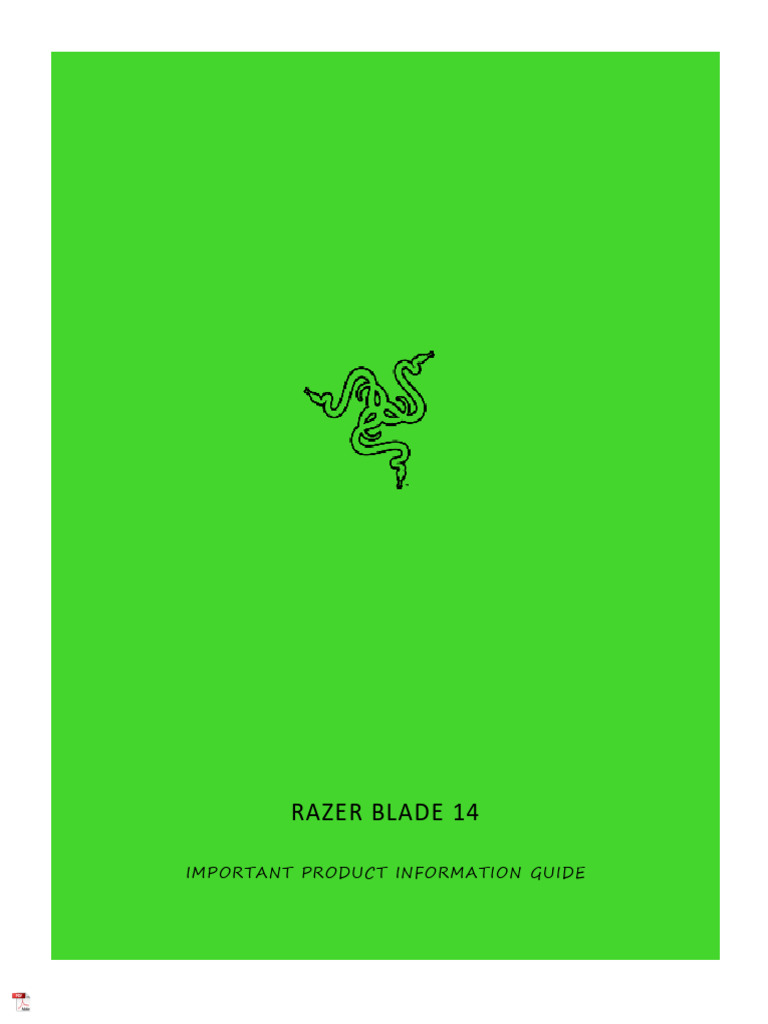 RAZER BLADE 14 | PDF | Electromagnetic Interference | Electromagnetic Compatibility