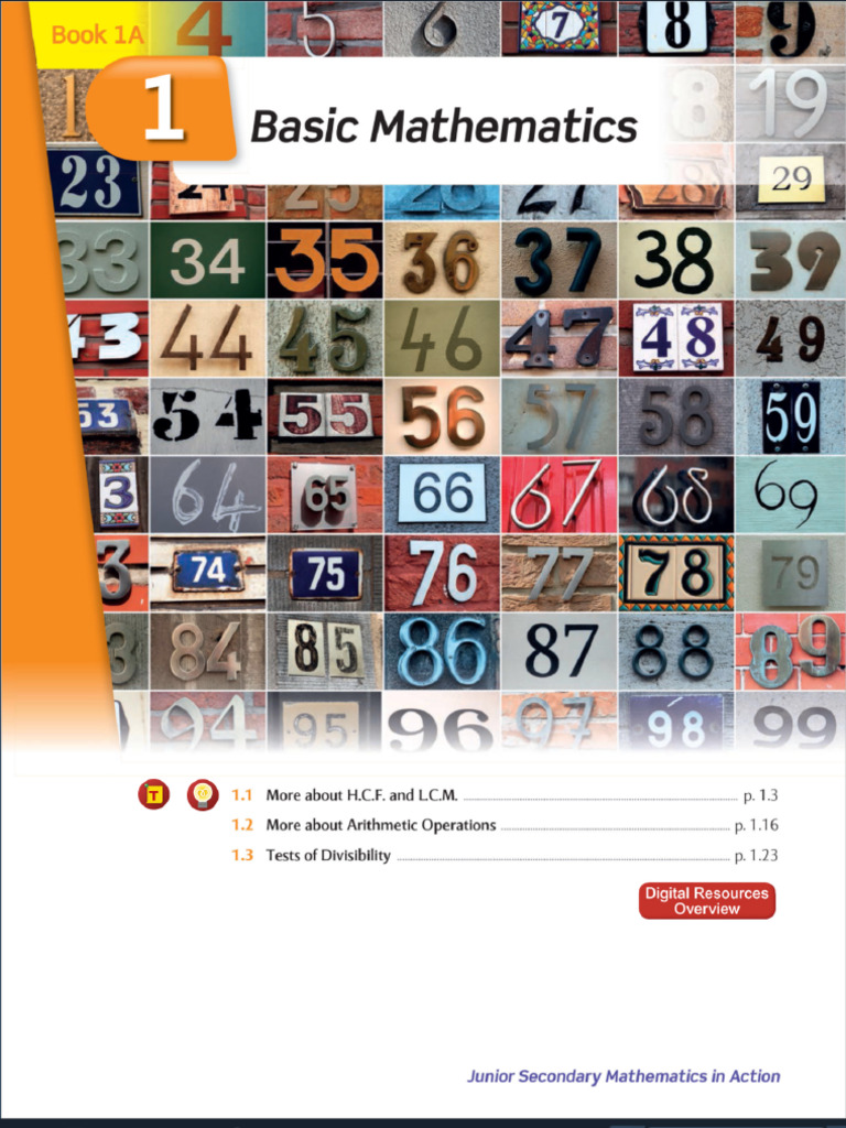 Junior Form Mathematics in Action 1A01 Basic Mathematics | PDF