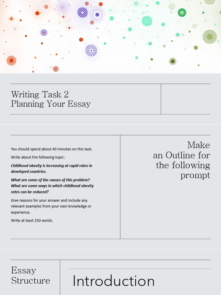 Writing Task 2 - Planning Your Essay | PDF | Obesity | Childhood Obesity