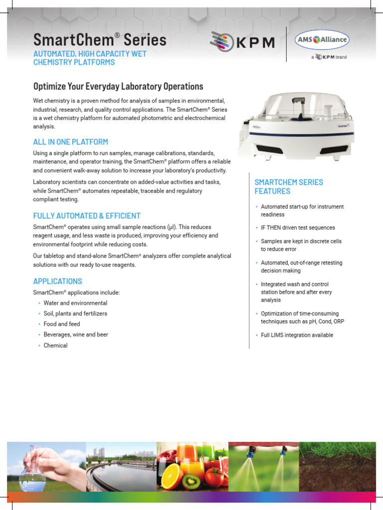 KPM AMS SmartChem Series | PDF | Spectrophotometry | Physical Sciences