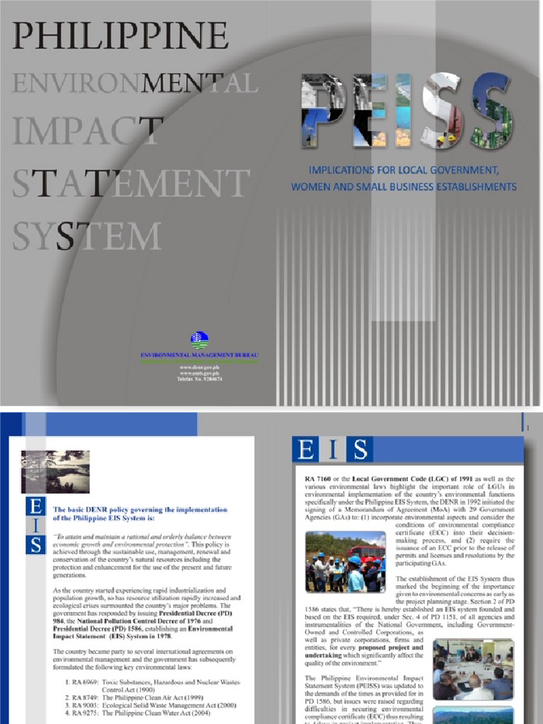 Philippine Environmental Impact Statement System Brochure | PDF