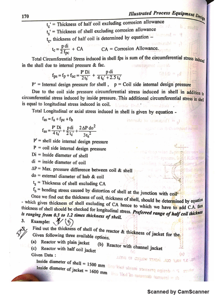 Reaction Vessel Design Numerical | PDF