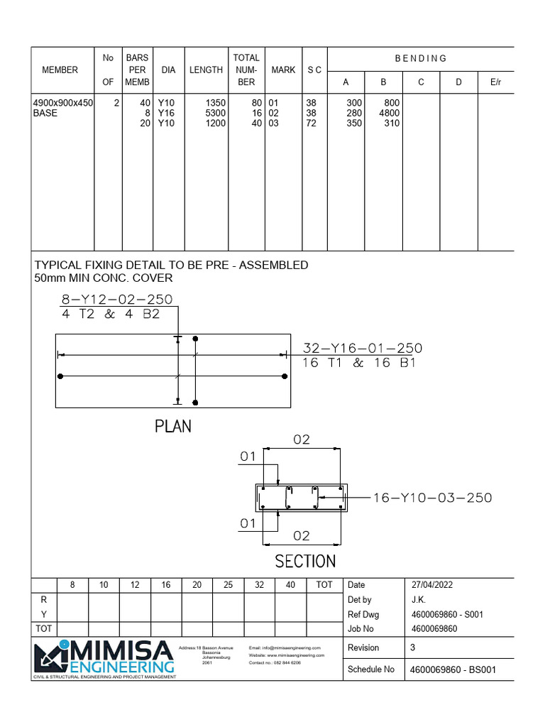 Structural Engineering Member Details | PDF
