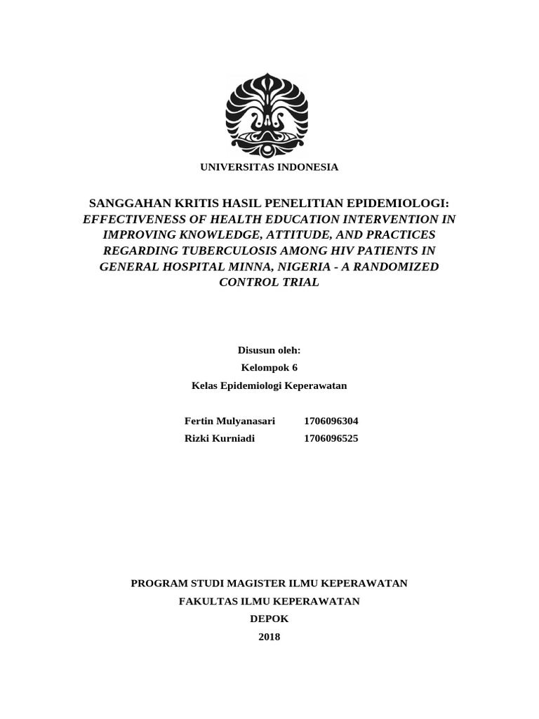 Kritik Riset-Kelompok 3 - Sanggahan | PDF