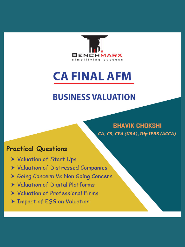 Practical Illustrations - Business Valuation | PDF | Valuation (Finance ...