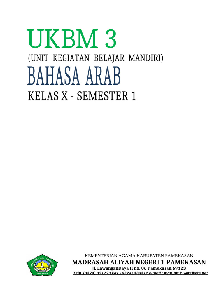 Ukbm 3 BHS Arab | PDF | Seni & Disiplin Bahasa