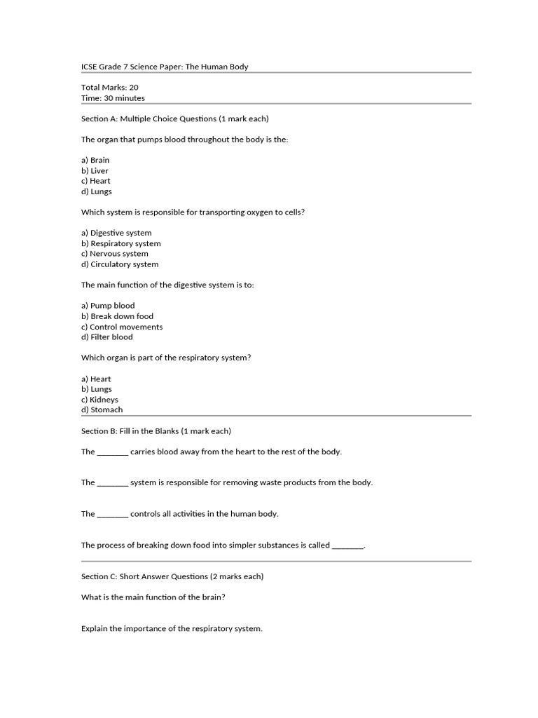 Human Body Paper | PDF | Self-Improvement