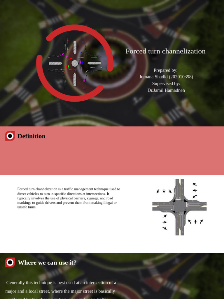Forced Turn Channelization Explained | PDF