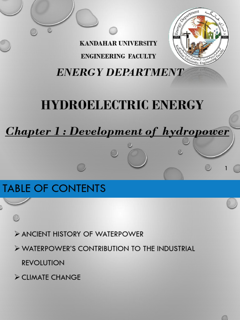 Hydro_power_chapter_1 | PDF | Hydroelectricity | Hydropower