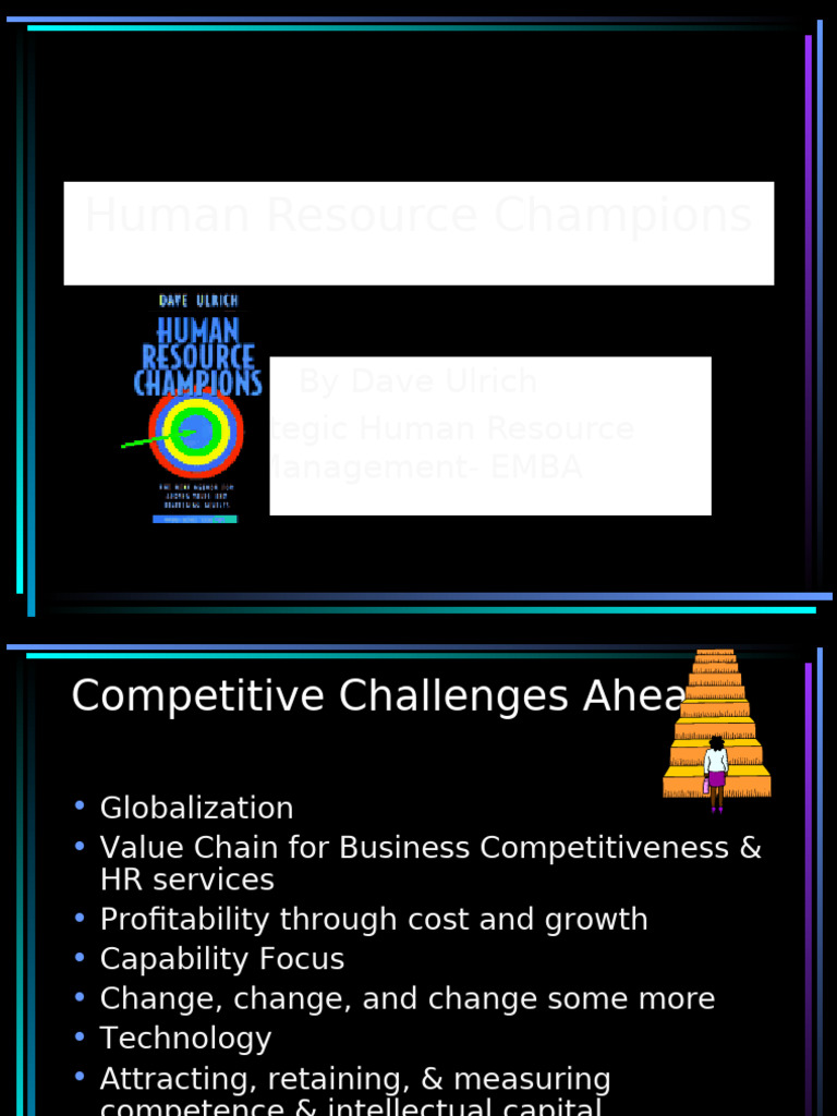 Dave Ulrich Human Resource Champions | PDF | Human Resource Management ...