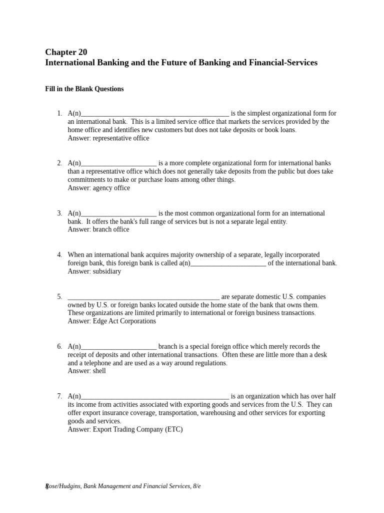 Chap 020 | PDF | Banks | Futures Contract