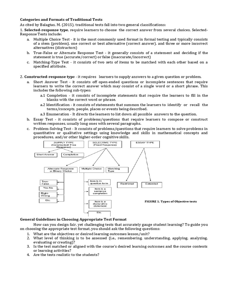 TEST-CONSTRUCTION | PDF | Multiple Choice | Learning