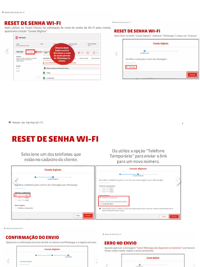 RESET SENHA WIFI | PDF
