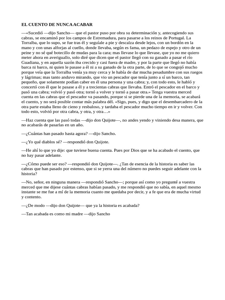 El Cuento de Nunca Acabar | PDF