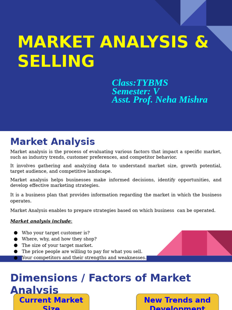 Market Analysis & Selling Chap 2 SDM | PDF | Sales | Forecasting