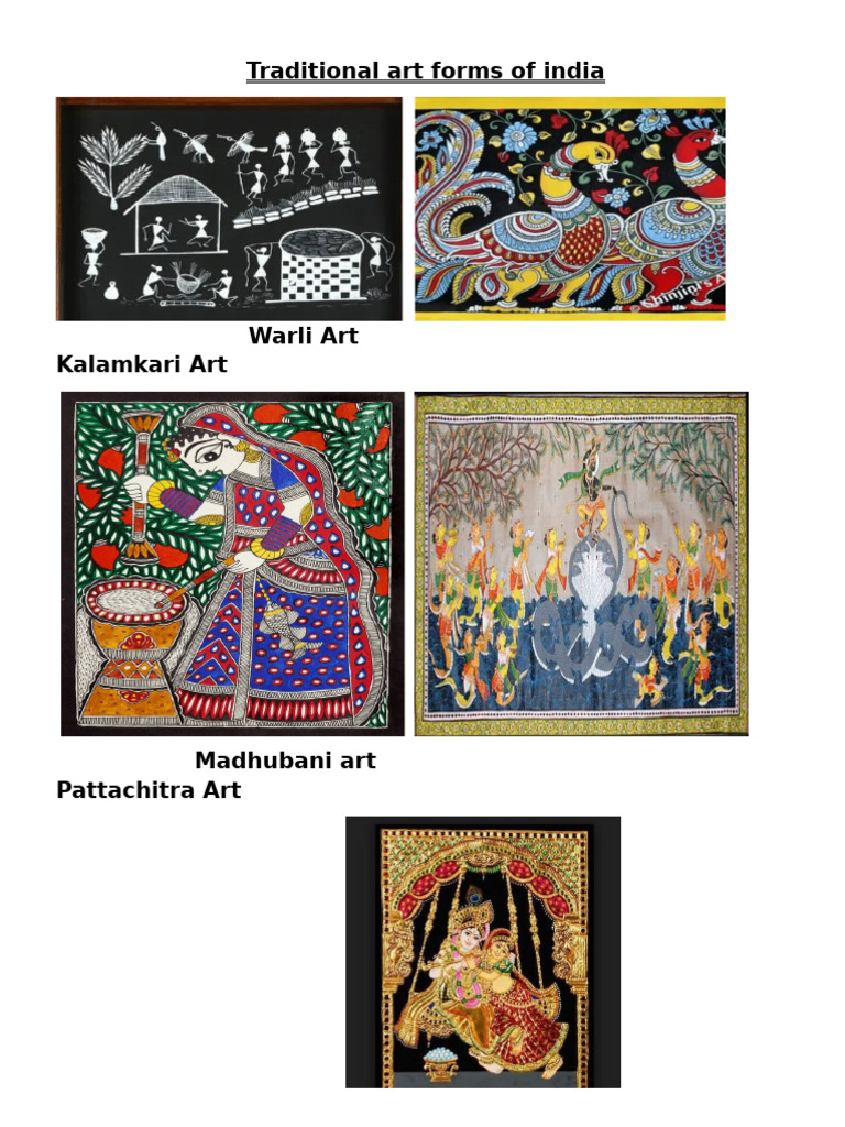 Traditional Indian Art Forms | PDF | Art