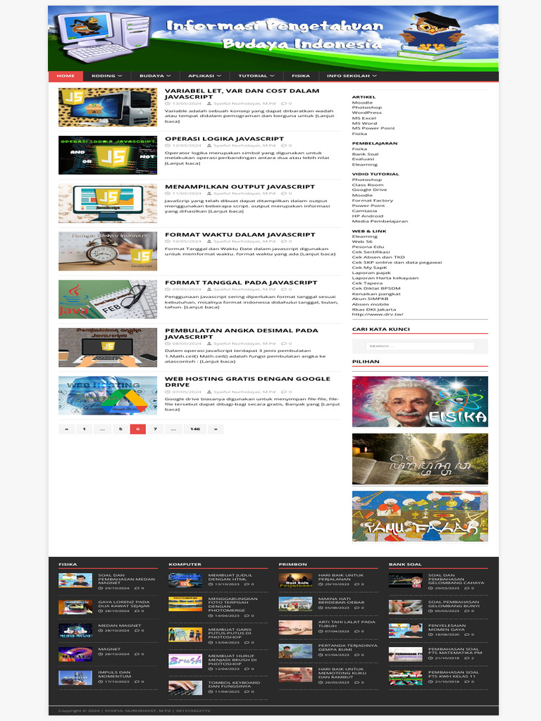 Variabel Let, Var Dan Cost Dalam Javascript | PDF